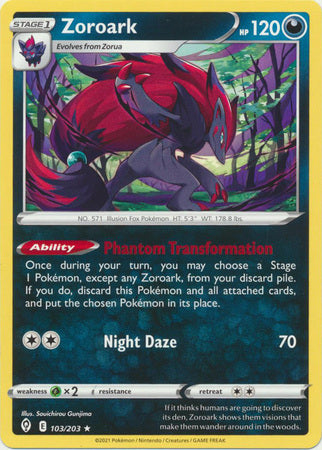 Zoroark - 103/203 - Rare – Mi Ardillosa Tienda