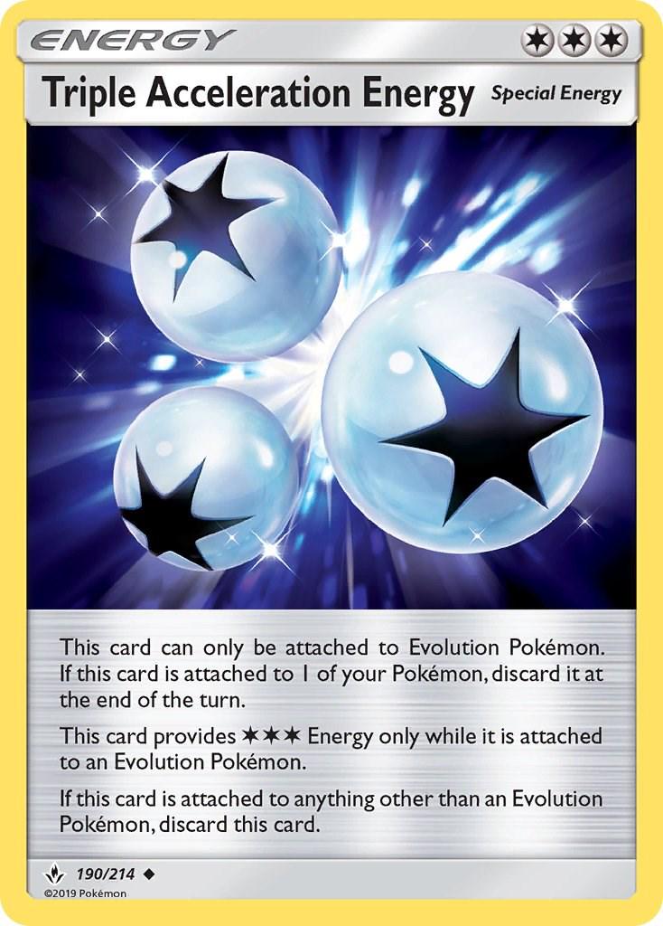 Triple Acceleration Energy - 190/214 - uncommon – Mi Ardillosa Tienda